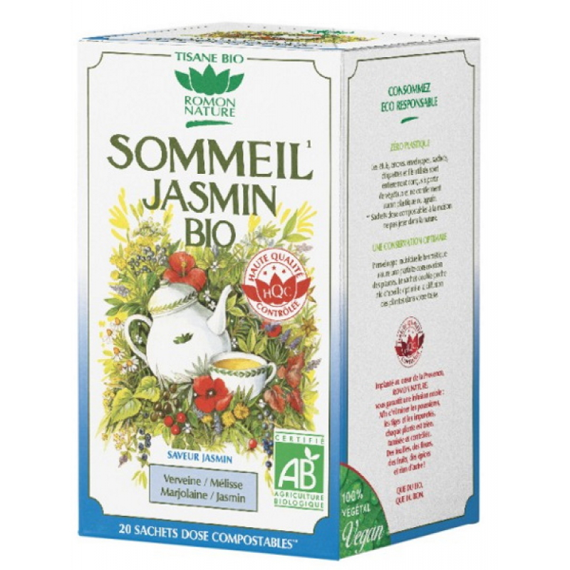 Tisane Sommeil Jasmin bio Romon Nature,,romon nature, aromatic provence ...